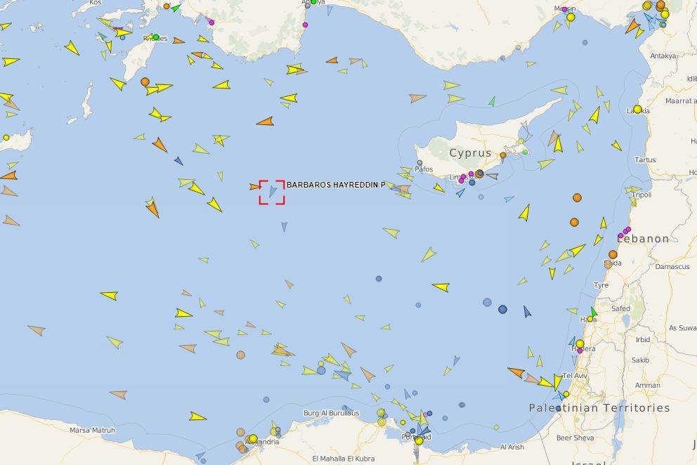 ΑΟΖ: Στο τεμάχιο 4 με πολεμικά το Μπαρμπαρός (χάρτης) | Philenews