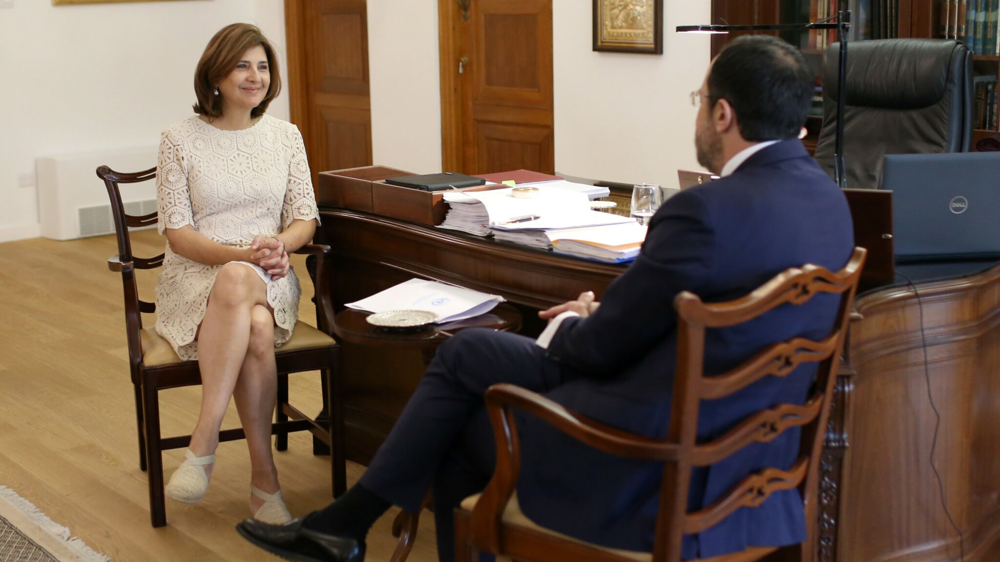 Βήματα προς τα εμπρός ζητά η Ολγκίν - Τετ α τετ με Χριστοδουλίδη ...
