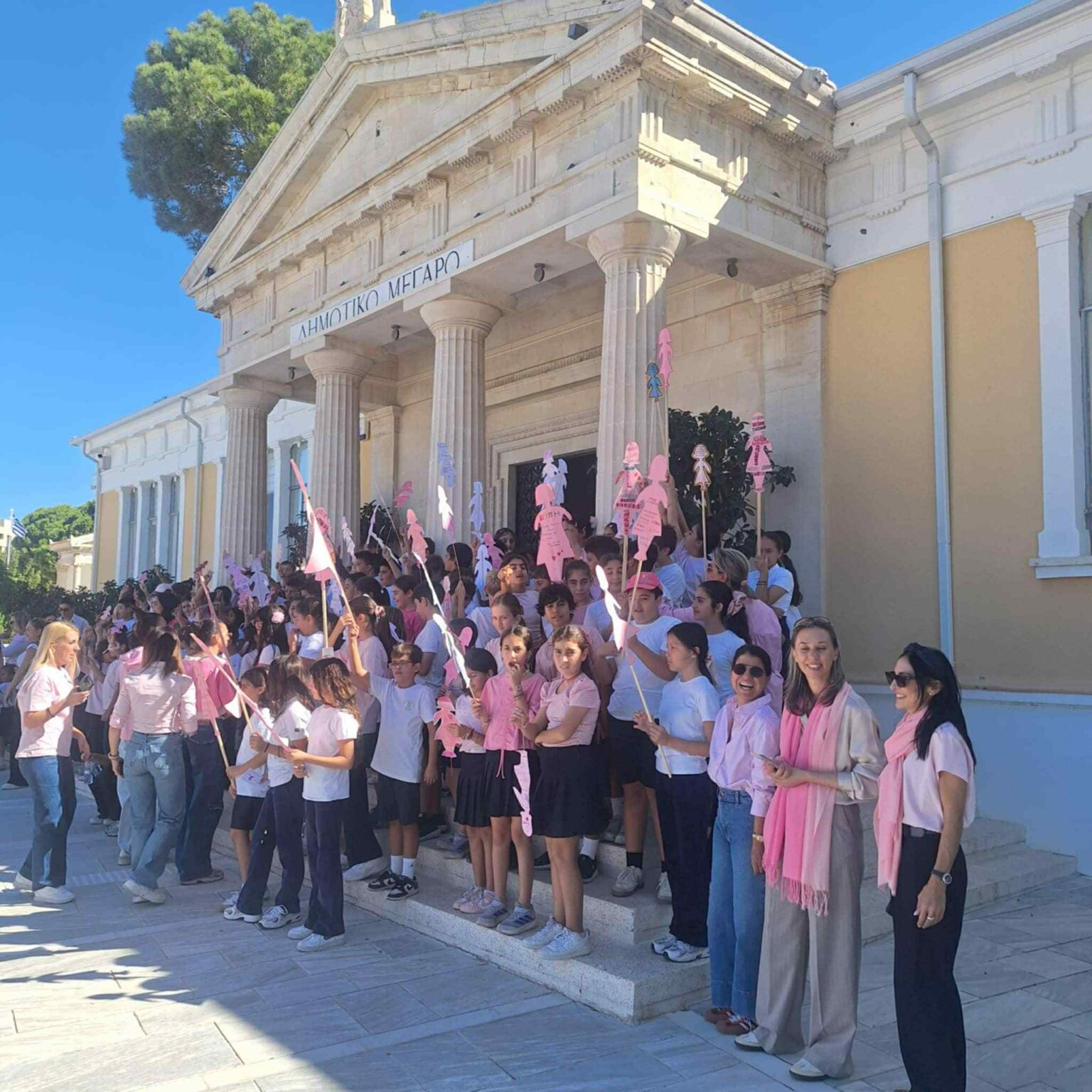 Τα παιδιά του Δημήτρειου Δημοτικού Πάφου για τον καρκίνο μαστού