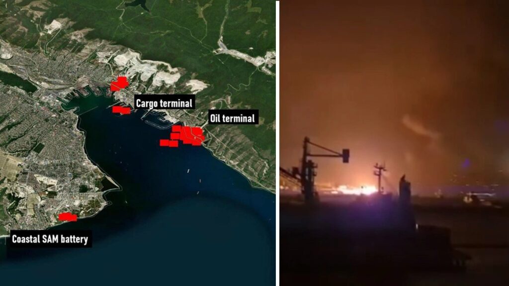 Ουκρανικό πλήγμα με πυραύλους Neptune στο Νοβοροσίσκ